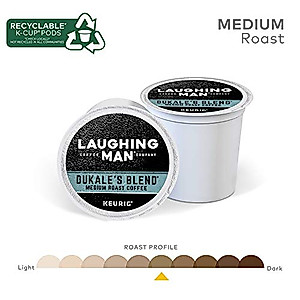 Laughing Man Dukale's Blend, Single-Serve Keurig K-Cup Pods, Medium Roast Coffee, 16 Count