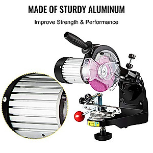 Mophorn Chainsaw Sharpener 230W, Professional Multi-Angle Adjustable Chain Grinder 3000RPM, Electric Chainsaw Blade Sharpener for 1/4" to 2/5" Chains