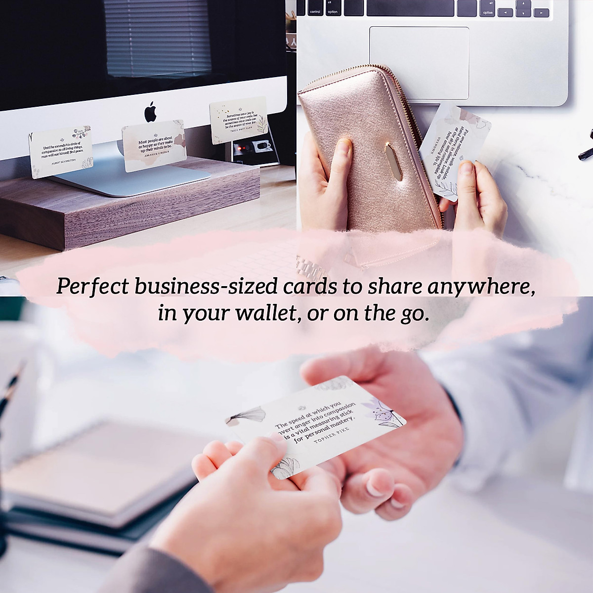 MESMOS 52 Mindfulness Cards with Action Plans. Relaxation Stress Relief Gifts for Women, Positive Affirmation Cards, Anxiety Relief Items, Meditation Self Care Kit, Relaxing Spiritual Gifts for Women