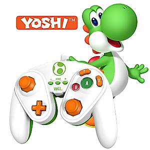 PDP Wired Fight Pad for Wii U - Yoshi