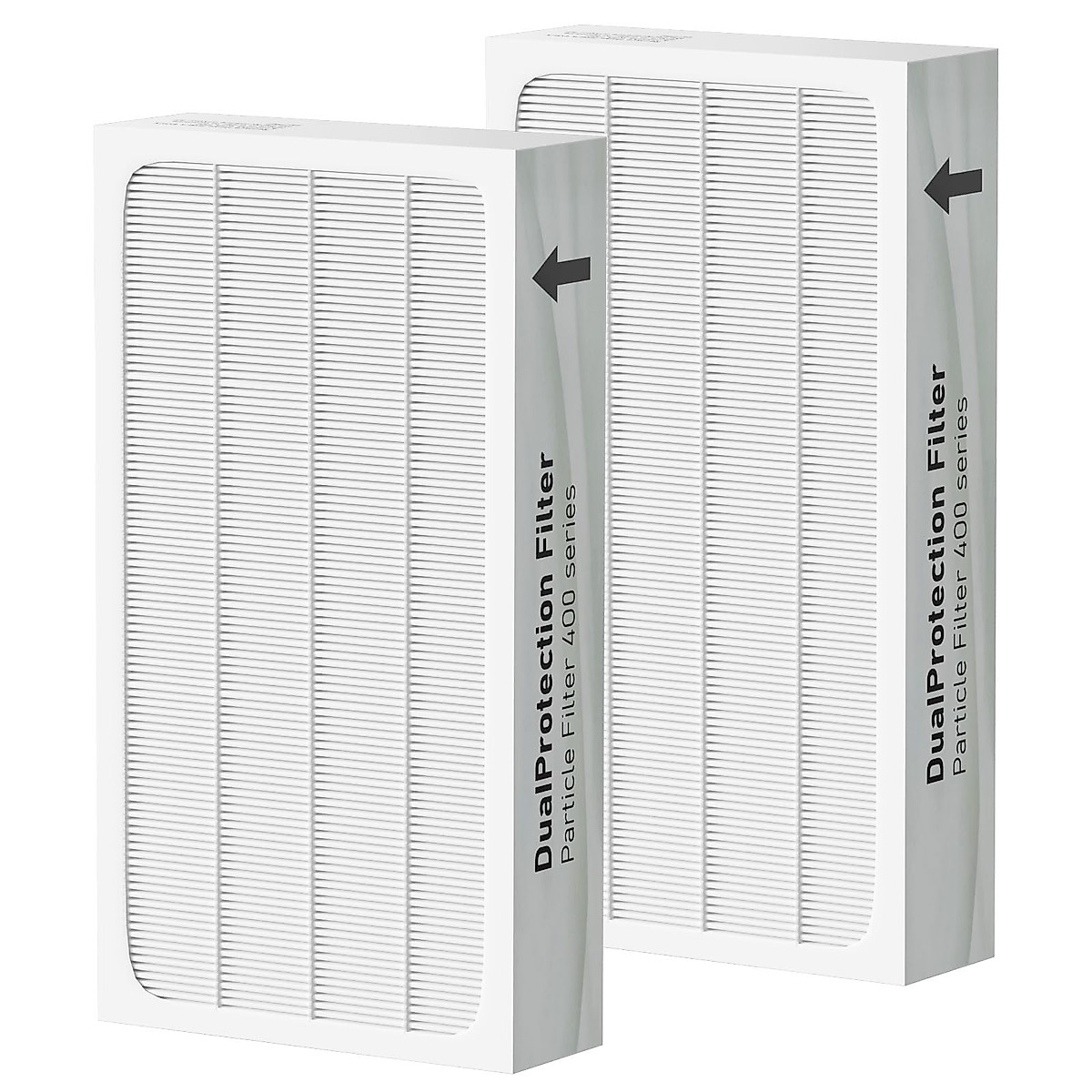 Roninby Classic 400 Series HEPA Particle Filter Replacement Compatible with Blueair 400 Series Air Cleaner Purifier Models 402, 403, 405, 410, 450E, 455EB, 480i, 2 Pack