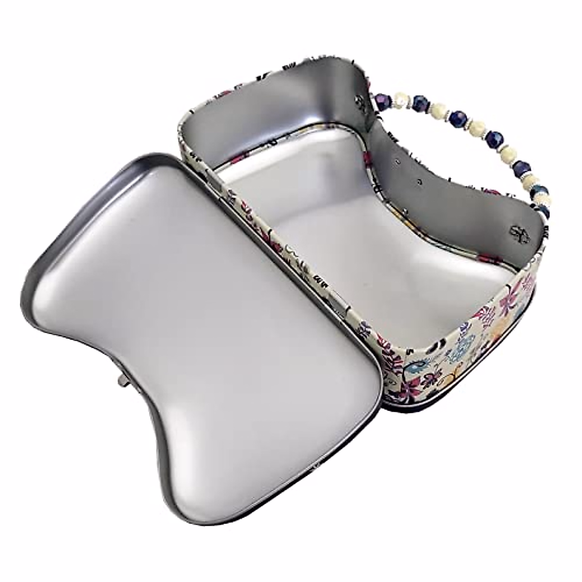 The Tin Box Company Encanto Scoop Tin Box with Handle, Purple