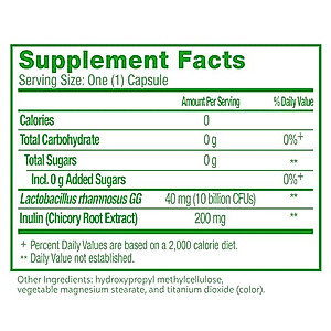 Culturelle Daily Probiotic Capsules For Men & Women, Most Clinically Studied Probiotic Strain, Digestive & Gut Health, Supports Occasional Diarrhea, Gas & Bloating, 1 Month Supply, 30 CT