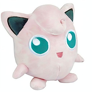 Pokémon 8" Jigglypuff Plush - Officially Licensed - Generation 1 Red and Blue Figure - Authentic Soft Stuffed Animal Toy - Valentine's Day & Easter Basket Stuffer Gift for Kids, Boys, Girls - 2+