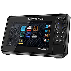 Lowrance HDS-7 LIVE - 7-inch Fish Finder with Active Imaging 3 In 1 Transducer with Smartphone Integration, Live Sonar Compatible, Preloaded C-MAP US Enhanced Mappin