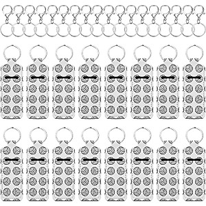 16 Pieces Volleyball Lipstick Holder Keychains Volleyball Lipstick Balm Holder Keychain Clip-on Lipstick Sleeve Pouch with 16 Pieces Metal Clip Cords for Lipstick Tracker
