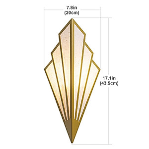 Battery Operated Wall Sconces Set of 2,Not Hard Wired Fabric Shade Triangle Remote Control Wall Lights, Wireless Lamp Fixture for Bedroom, Living Room, Bathroom, Hallway (Color : Gold)