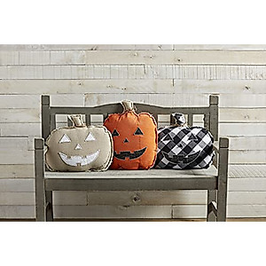 Mud Pie Pumpkin Pillow, 1 Count (Pack of 1), Orange