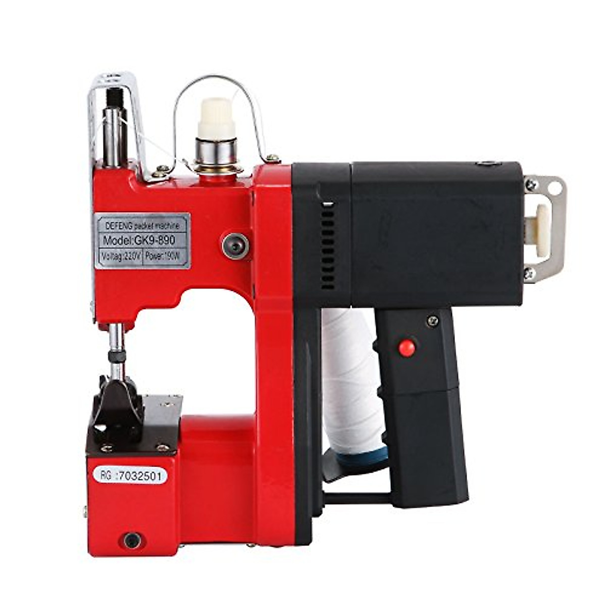 VEVOR Bag Closer Closing Machine 110V Portable Sewing Electric Stitcher GK9-890 Knitted Bag Sealing Closing Packing Machine Closer for Woven Snakeskin Bag Sack (110V)