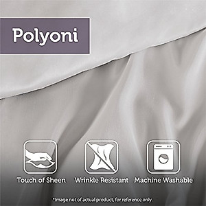 Madison Park Luxury Comforter Set-Traditional Jacquard Design All Season Down Alternative Bedding, Matching Bedskirt, Decorative Pillows, King(104"x92"), Bennett, Geometric Grey, 7 Piece