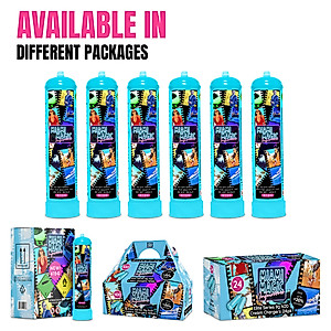 Miami Magic Canisters for Whipped Cream Charger, High-Premium Whip Propellant, Perfect for Cooking, Drinks and Cocktails - 580g (6 cylinders)