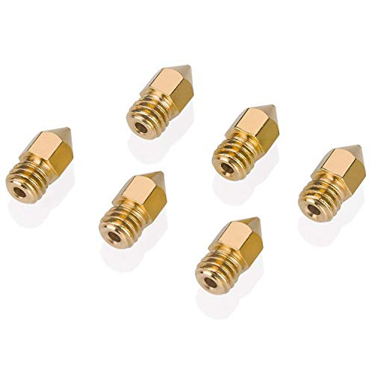20 PCS 3D Printer Nozzle 0.4mm Extruder Head for Cr10 liuqiangmeiguo (Color : 1)