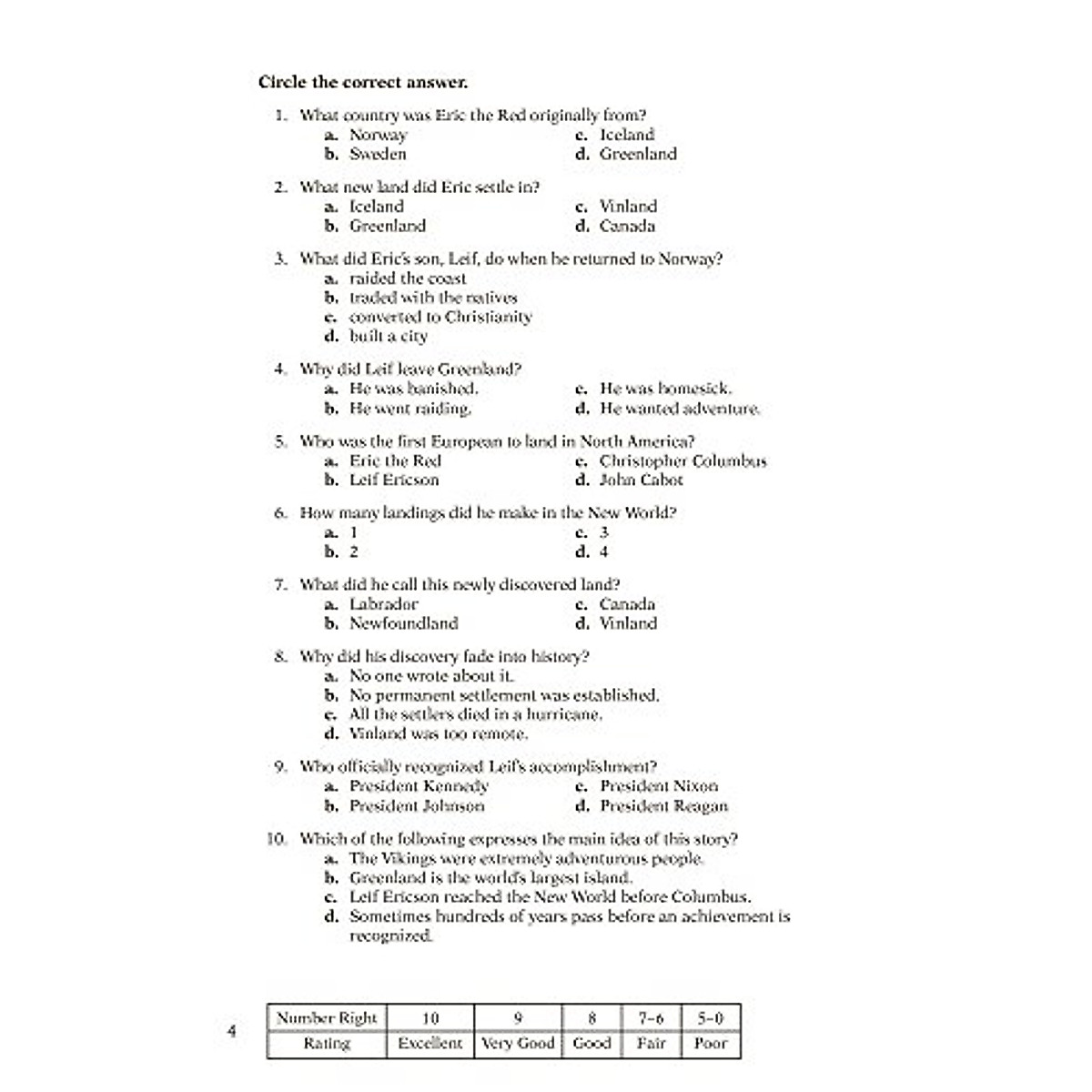 Read and Comprehend 6 Skill Sheets - Abeka 6th Grade 6 Reading Comprehension Student Activity Book
