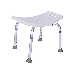 TRENTSNOOK Exquisite Camping Stool Auxiliary Seat Without Backrest Height Adjustable Non-Slip Toilet Cover Disabled Household Adult Elderly Pregnant Women Children Bath Shower Stool