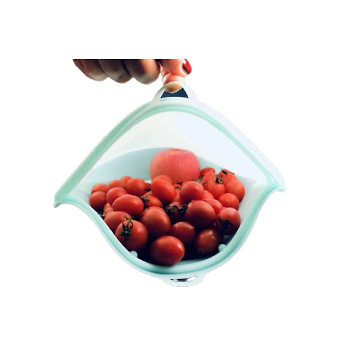 3R Reusable Silicone Food Bags with 100% Leak Proof,Silicone Bags Microwave safe, Freezer Safe & Dishwasher Safe,Reusable bags with 3 Sizes(1 Small, Medium,Self Standing,a Hook For Easy Hanging