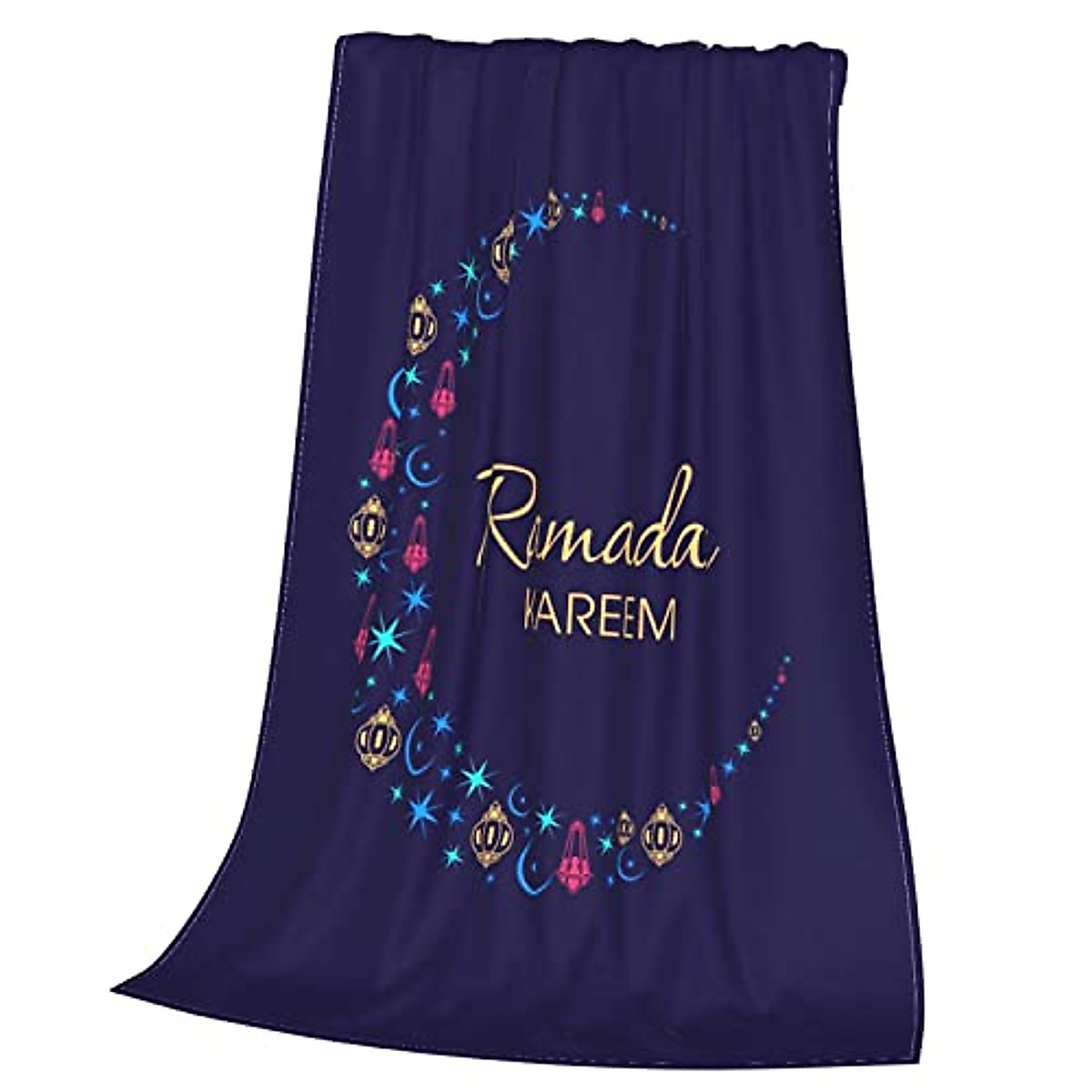 VJXZVJ Ramadan Kareem 2023 Blanket Throw Flannel Blanket All Season Light Weight Living Room/Bedroom Warm Blanket ,80"x60"