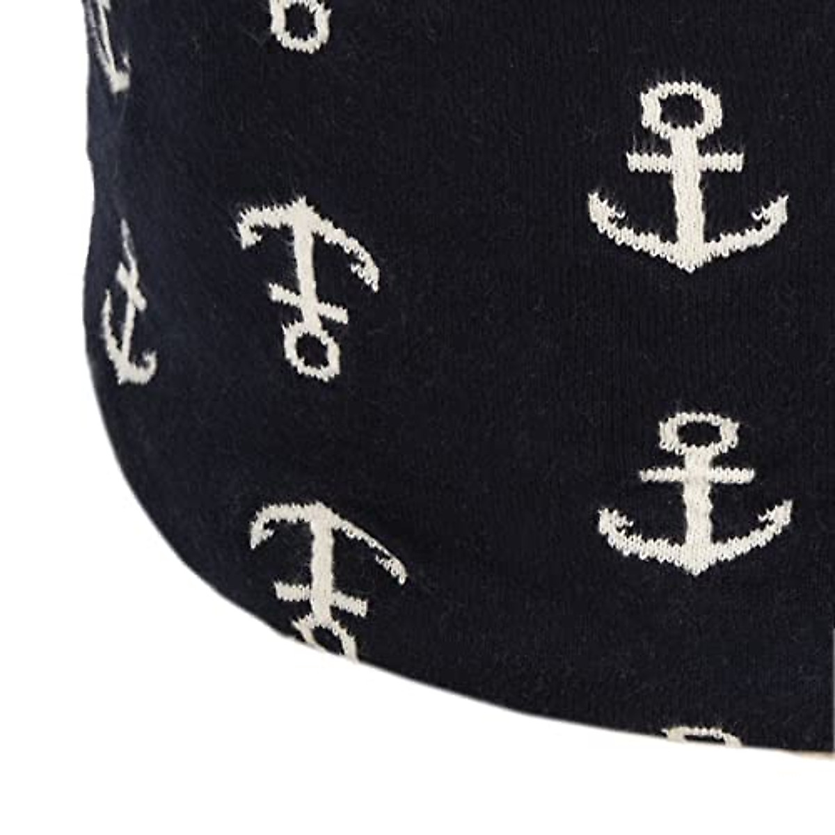 Safavieh Baby Collection Anchor Navy and White Cotton Handles Storage Basket