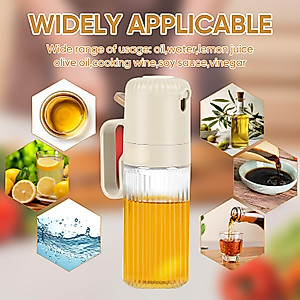Garkup Oil Sprayer for Cooking, Oil Dispenser Bottle for Cooking in Kitchen Oil Sprayer with Delicate Mist for Air Fryer