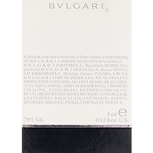 Bvlgari Man Mini Cologne, 0.17 Ounce