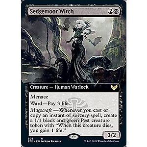 Magic The Gathering - Sedgemoor Witch (306) - Extended Art - Strixhaven: School of Mages