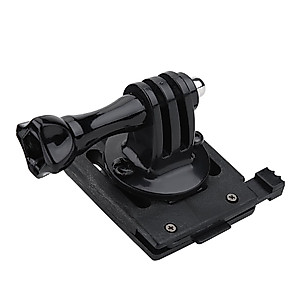 Tbest Helmet Fixed Mount, 90 Degree Rotation, for Camcorders, Cameras, SJCAM, YI Camera etc, Nylon & Plastic, Black, Helmet Camera Mount