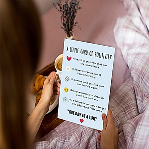 Ziwenhu Lovely Positivity Inspirational Card Gifts for Best Friends, Humor Positive Affirmation Cards for Women Men, Funny Encouragement Greeting Cards for Kids, Self Confidence Card