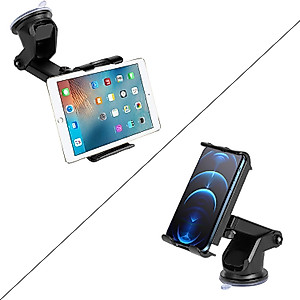 SincereFly Car Mount, 7-10.5inch Tablet & 4.5-6.5inch Phone Holder, Portable Electronic Device Mount
