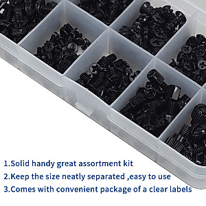 400PCS Computer Screws Motherboard Standoffs Assortment Kit for Universal Motherboard, HDD, SSD, Hard Drive,Fan, Power Supply, Graphics, PC Case for DIY & Repair