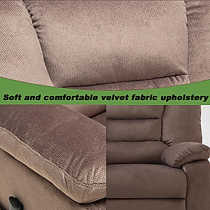 Altillo Power Lift Recliner Chair for Elderly, Electric Recliner Relax Sofa Chair with Massage & Heated, Living Room Chairs with Side Pocket and Remote Control (Brown)