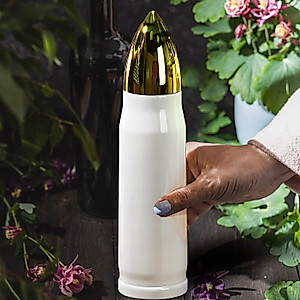 Suttmin 4 Pcs Birthday Gifts for Him DIY Sublimation Bullet Double Wall Tumbler Cups Travel Mug Insulated Coffee Water Bottle Fathers Day from Wife Daughter Son Anniversary Presents for Men Dad