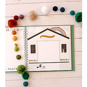 Lucy Darling Little Rainbow Baby Memory Book - First Year Journal Album To Capture Precious Moments - Milestone Keepsake For Boy Or Girl - Made In USA