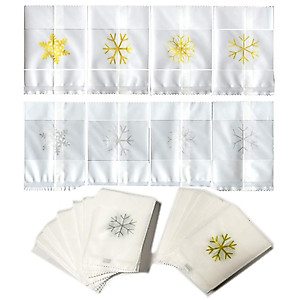 Small Snowflake Cellophane Bags Clear Plastic Bags Hot Seal Cookie Candy Bag 3x4 Cellophane Bags for Goodie Bakery Christmas Holiday Party Supplies, 200 PCS by Baryuefull