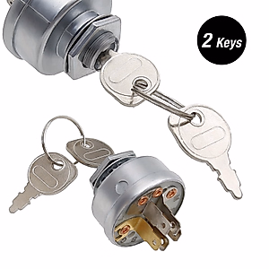 Tractor Ignition Switch Replacement for K1122-62110 AM119111 Compatible with John Deere STX38 STX46 Scotts Sabre S 1642 1742 2046 1438 16/46 Kubota T1460 T1570 T1670 T1760S T1870S