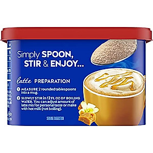 Maxwell House International Vanilla Caramel Latte Café-Style Instant Coffee Beverage Mix (8.7 oz Canister)