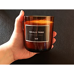 Scented Soy Candles, Vanilla Whiskey Aromatherapy Candles, Gifts Candles with Premium Natural Soy Candles for Home Scented & Bathroom Decor, Single Wick Candles 7 oz 40 Hour Burn