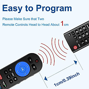 Universal Remote with Volume for Roku Player,Roku Box,Roku 1 2 3 4,Roku Ultra Roku Express/+,Roku Premiere/+ Roku TV Remote Control with 9 Learning Keys for Soundbar Receiver【Not for Roku Stick】