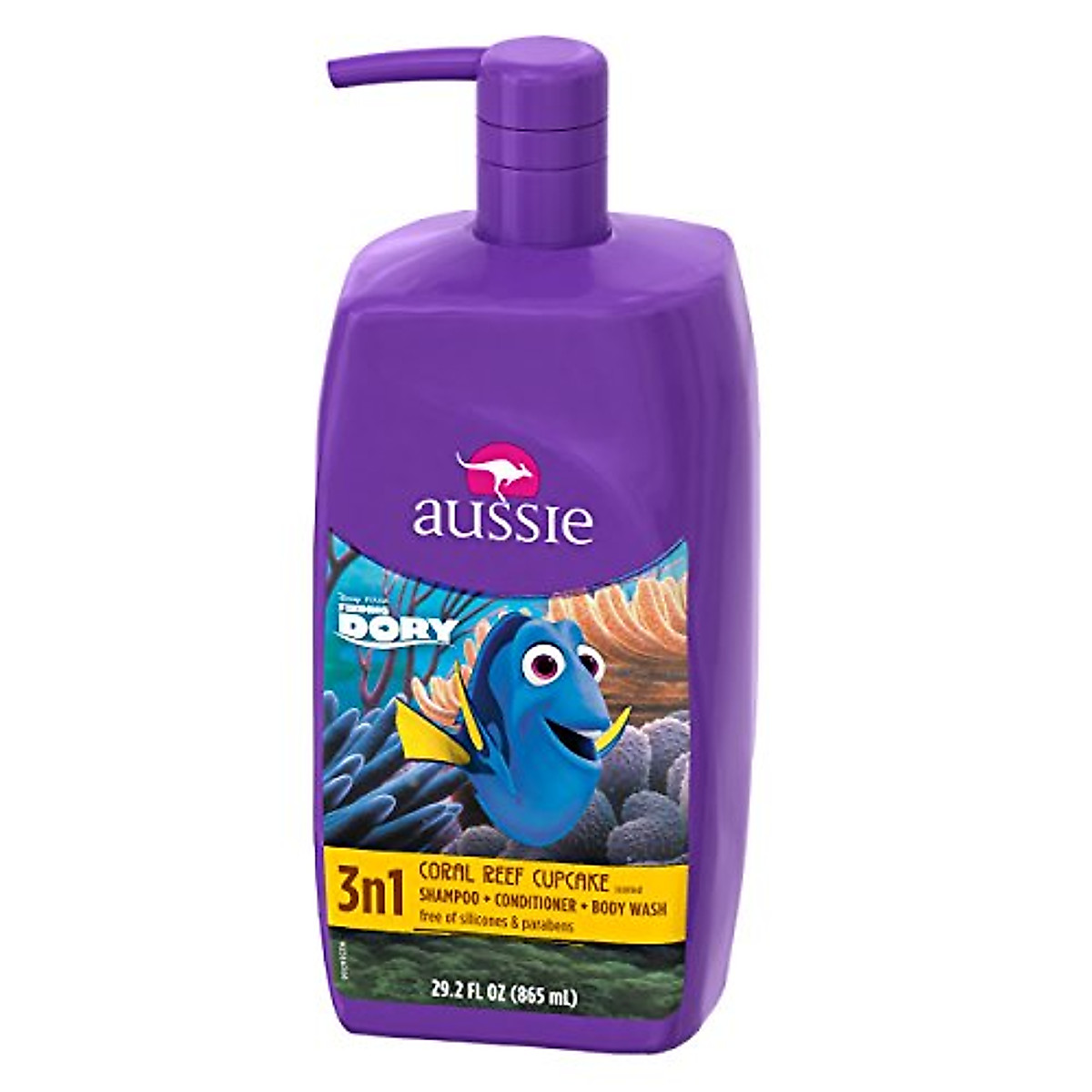 Coral Reef Cupcake 3 in 1 Shampoo + Conditioners & Body Wash 29.2 Fl Oz