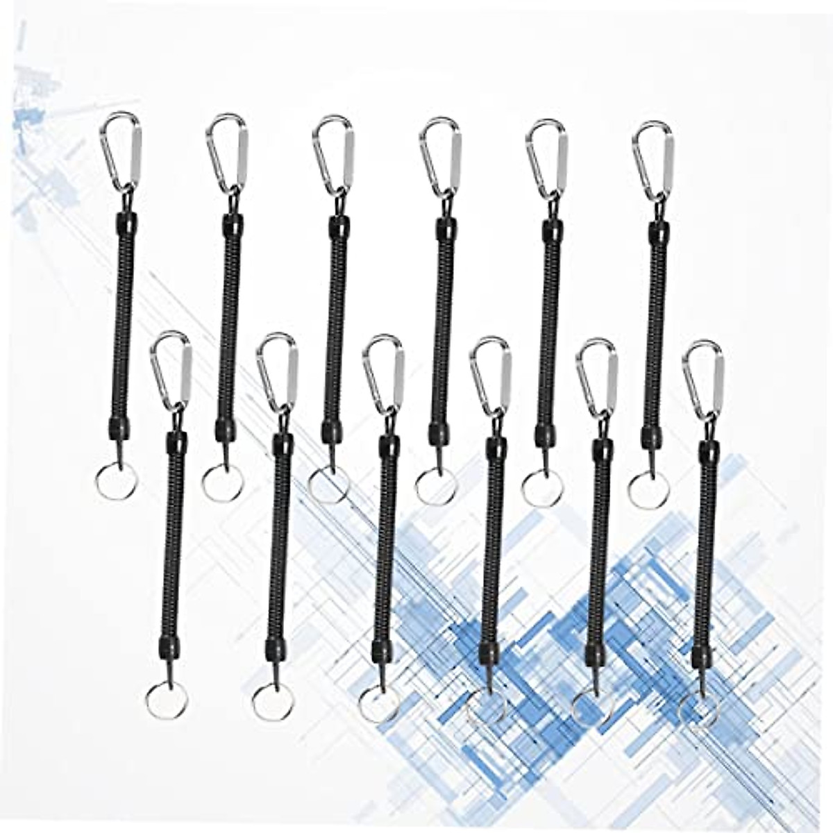 DOITOOL 24 pcs Lanyard for Phone for Cell Phone Fishing Lanyard Cellphone Lanyard Fishing Gear Tool Retractable Fishing Ropes Safety Boating Rope Security Gear Tools Key Rings Keychains