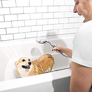 AquaBliss TheraSpa Hand Shower – 6 Mode Massage Shower Head with Hose High Pressure to Gentle Water Saving Mode - 6.5 FT No-Tangle Handheld Shower Head with Extra Long Hose & Adj. Mount | Chrome