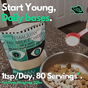 COSMIC CHEWERS | Yak Cheese Dog Food Topper | Boost Dog Agility Training & Muscle Recovery | Protein Powder for Dogs | Calcium-Rich 9oz Saving Pack