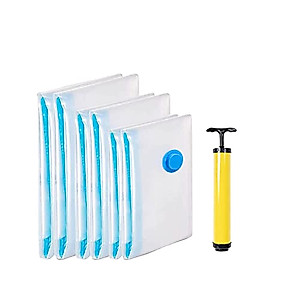 Vacuum Storage Bags, 80% More Space Saver Bags, 8 Pack Vacuum Compression Storage Bags for Comforters, Clothes, Blanket, Bedding(2 Clear 2xSmall 2xMedium 2xLarge