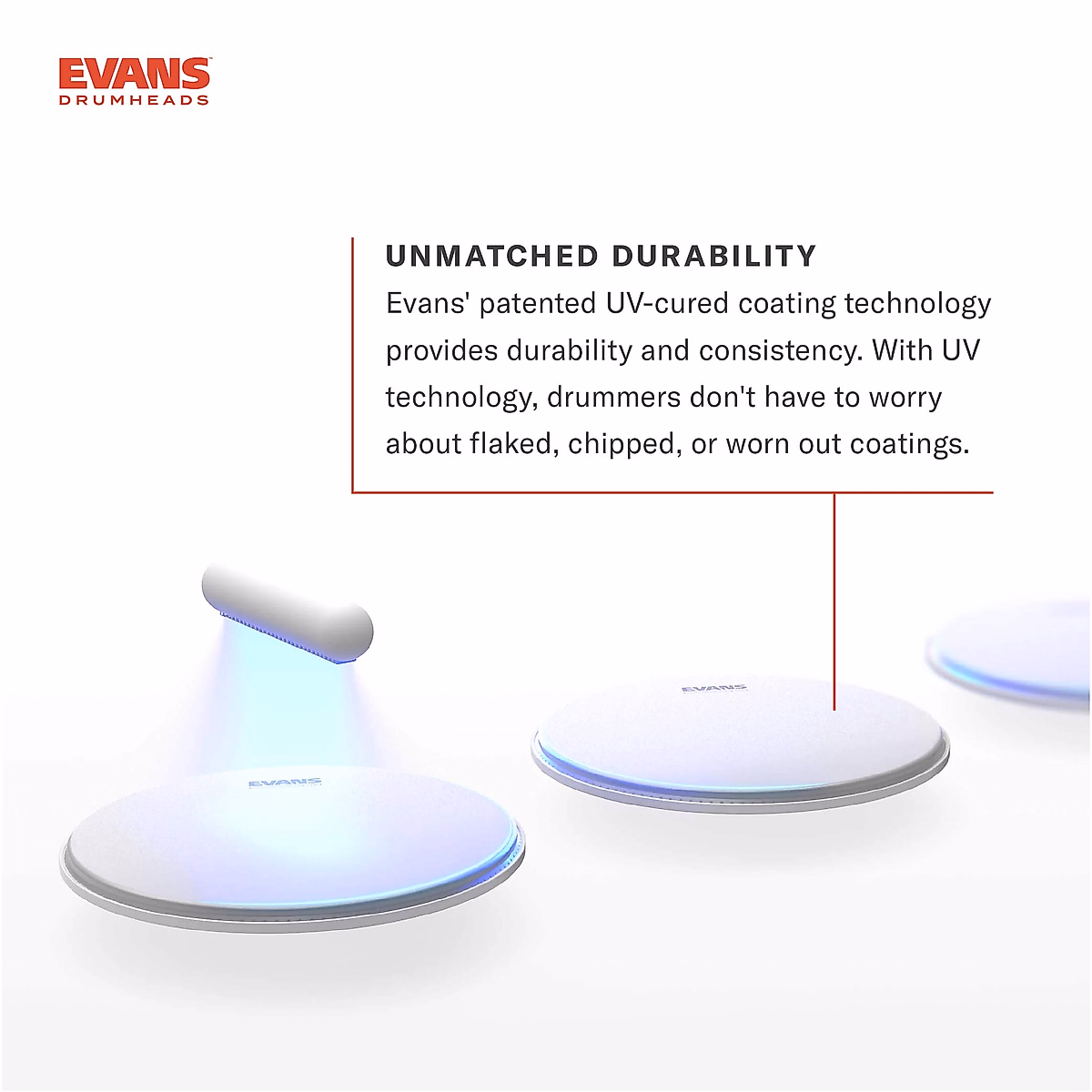 Evans Drum Heads - UV2 Coated Tom Drumhead, 14 Inch