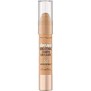 Maybelline New York Dream Brightening Creamy Concealer, Medium/Deep, 0.11 oz.