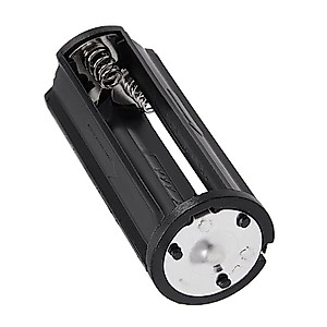 bnafes 3 x 1.5V AAA Series Connection Plastic Black Cylinder Battery Storage Holder Case Adapter Black - (6 Pcs)