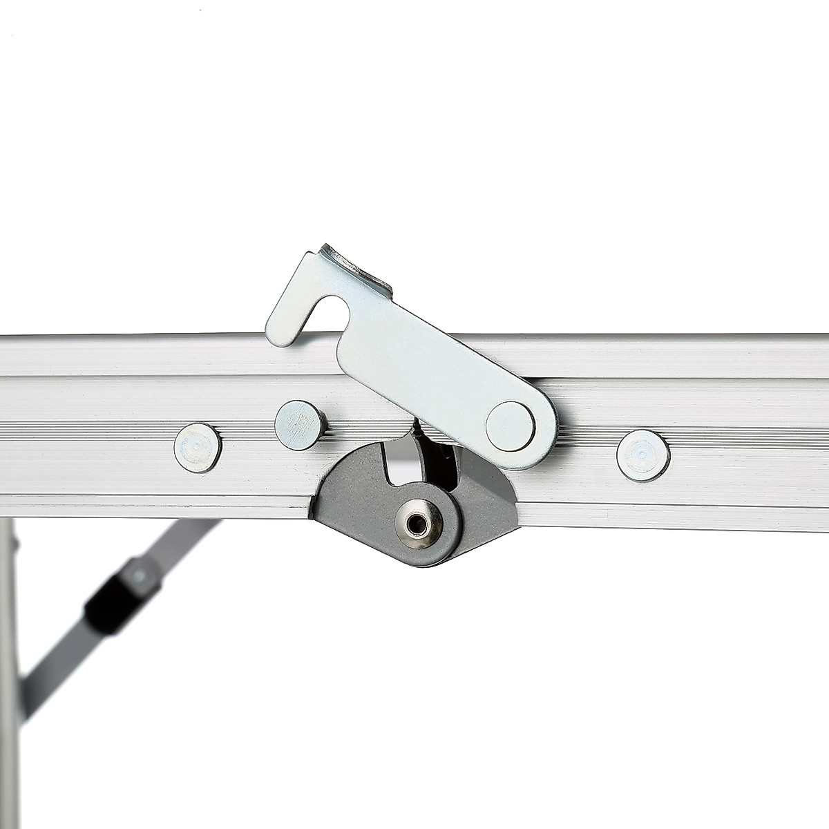 ARROWHEAD OUTDOOR 4’ ft Heavy-Duty Portable Aluminum Frame Folding Table w/Leveling Feet, Solid Tabletop Surface, 2 Adjustable Heights, Carrying Case Included, Lightweight, USA-Based Support