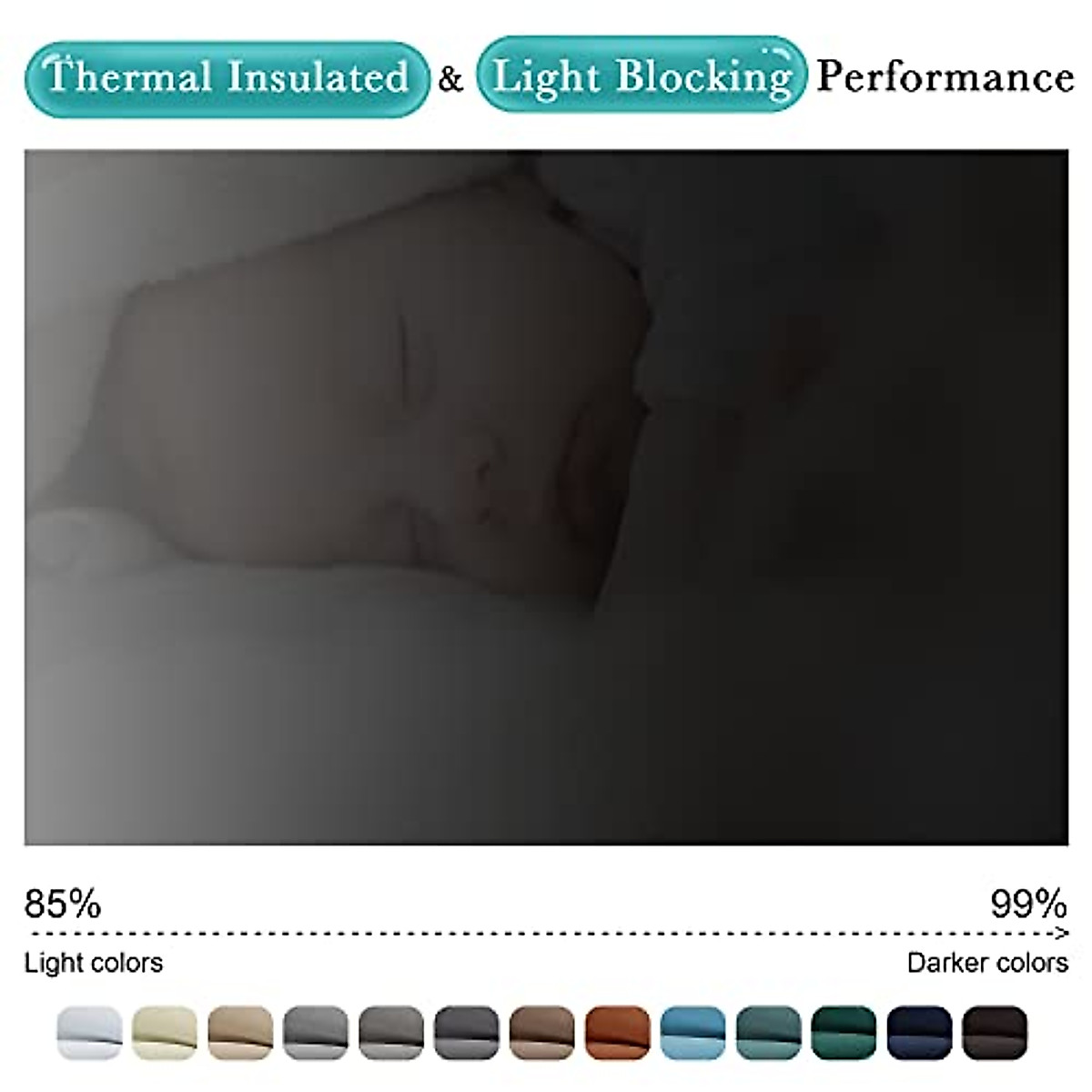 NICETOWN Outdoor Curtain for Patio Waterproof, Home Decor Thermal Insulated Grommet Top Blackout Indoor Outdoor Vertical Blind/Drape for Garage & Downstairs Window, W84 x L95, 1 PC, Tan