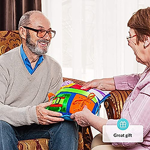 Dementia Pillow | Calming & Comforting Activities for Adults with Dementia | Fidget Pillow | Dementia Products for Elderly | Sensory Pillow | Helps with: Alzheimers, Dementia, Asperger’s & Autism