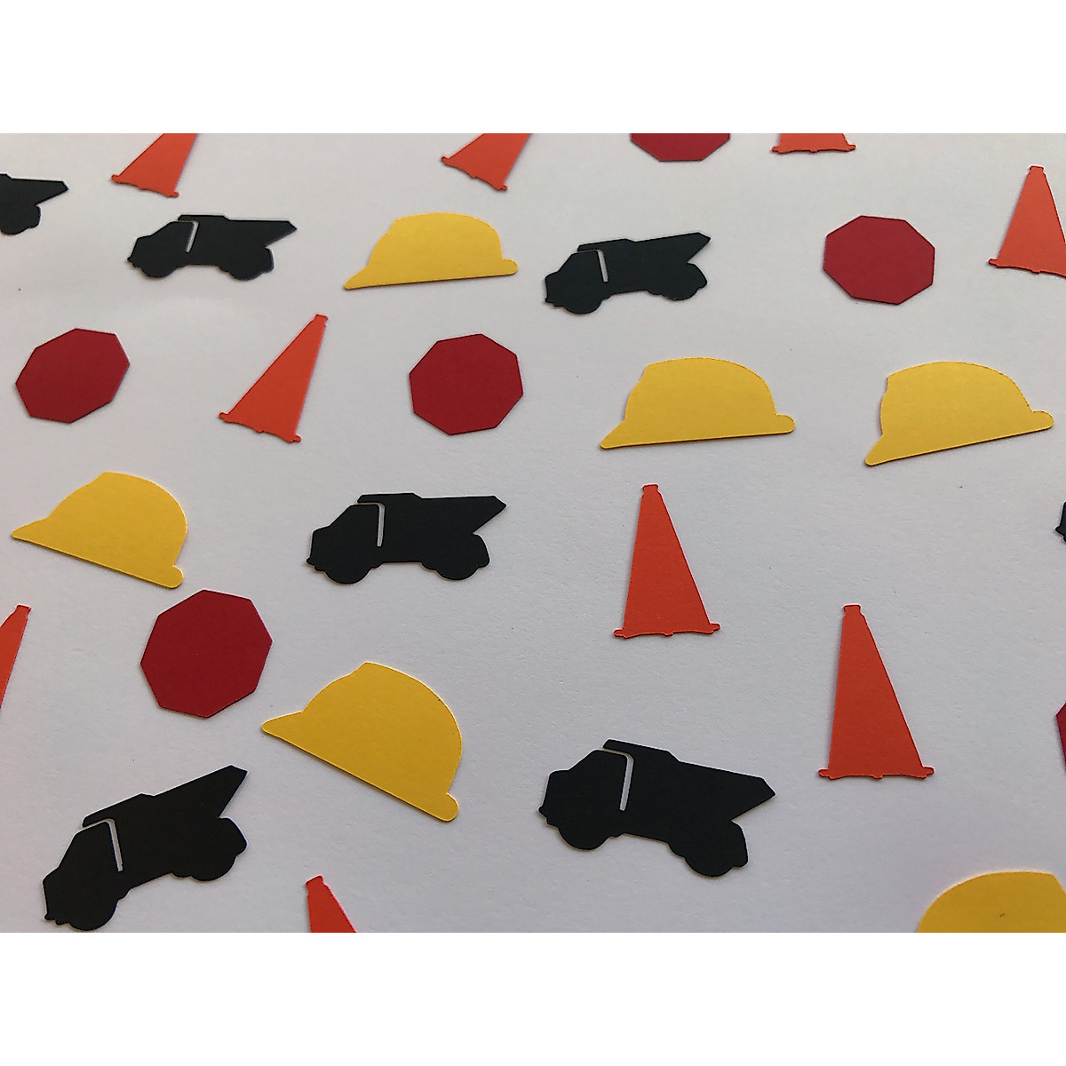 Construction Confetti - Construction Party Decor - Boy Birthday Party Decor - Construction Theme Party - Dump Truck Party - Construction Party - 200 pieces