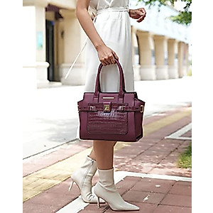 MKF Collection Satchel Bag for Women with Wristlet Wallet, Crossbody Handbag Top-Handle Purse