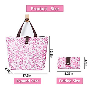 ZIXINZIYI Reusable Shopping Bags, Eco-friendly Shopping Bags, Waterproof Tote Bags, Washable Foldable Shopping Bags (Tote Bag-14)